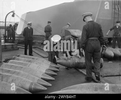 ON BOARD A BATTLESHIP. 1940 OR 1941, ON BOARD THE BATTLESHIP HMS BARHAM ...