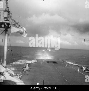 WITH THE ILLUSTRIOUS. FEBRUARY 1945, ON BOARD THE CARRIER HMS ...