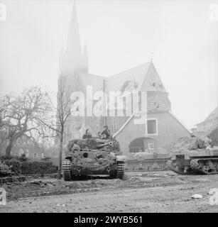 Churchill tanks of 9th Royal Tank Regiment during an exercise at ...