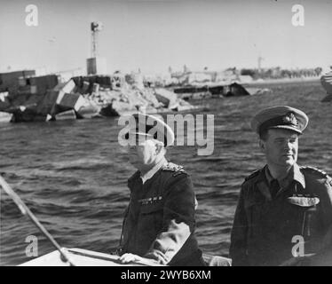 Admiral Sir Henry Harwood, Commander-in-Chief Mediterranean, inspects ...
