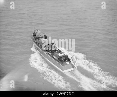 THE KING WITH THE INVASION FLEET. 24 MAY 1944, ON BOARD HMS SCYLLA, AT ...