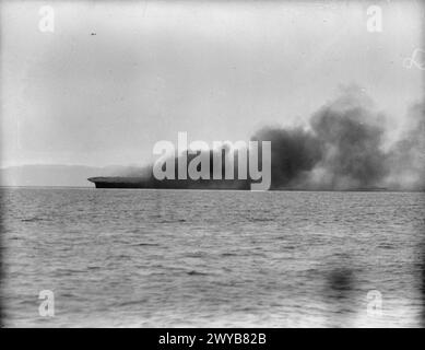 THE SINKING OF HMS ARK ROYAL. 13 NOVEMBER 1941, ON BOARD AN ESCORTING ...