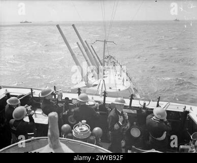 CONVOY FROM ALEXANDRIA TO MALTA MEETS AND ENGAGES ITALIAN WARSHIPS. 22 MARCH 1942, ON BOARD HMS ...