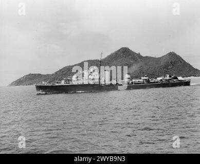 Ships of the Eastern Fleet. August 1942, on Board HMS Mauritius. HMS ...