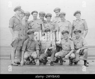 In July 1945, Fairey Firefly fighters of 1771 Naval Air Squadron aboard ...