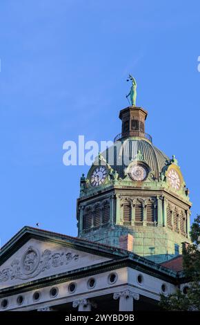 broome county courthouse building in binghamton, ny (historic landmark ...