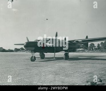 This image shows a P-61 Black Widow aircraft from the 6th Night Fighter ...