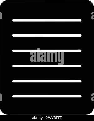 File line icon. Graphic resource template, vector illustration Stock ...