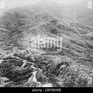 Burma Campaign, 1941-1945. An aerial reconnaissance photo shows the ...
