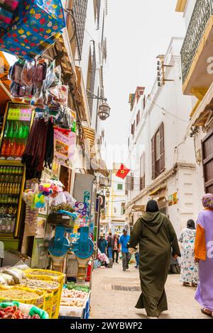 Tangier, Morocco. October 16th, 2022 - Some food stalls in the central ...