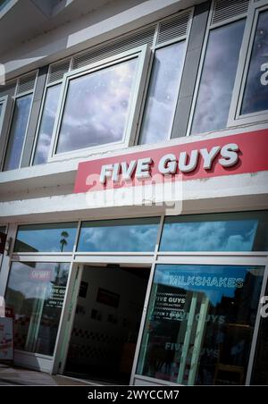 Five Guys, Cambridge, England Stock Photo - Alamy