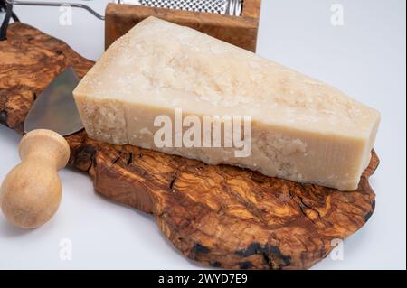 Traditional italian food - 24 months aged in caves Italian parmesan ...