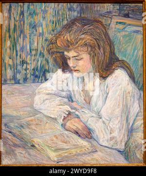 A girl reading (La liseuse). Museum: Rijksmuseum, Amsterdam. Author ...