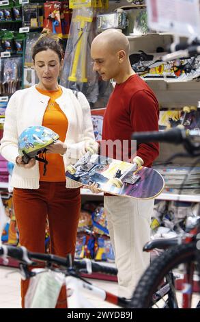 Hypermarket, sports section Stock Photo - Alamy