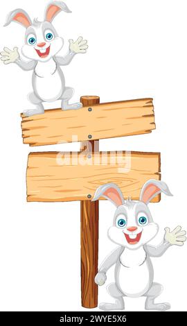 Wooden direction signpost pointing two different ways isolated on white ...