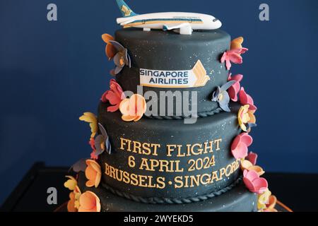Zaventem, Belgium. 06th Apr, 2024. Christian Stenkewitz, Haoyu Dai ...