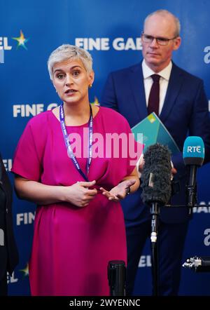 Fine Gael European Election candidate Nina Carberry (left) with former ...