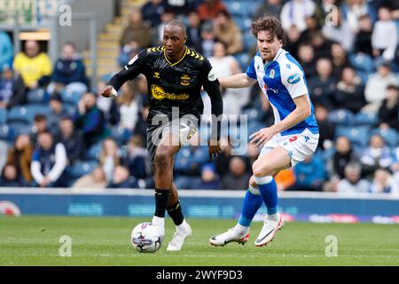 Sam Gallagher #9 of Blackburn Rovers in action during the game Stock ...