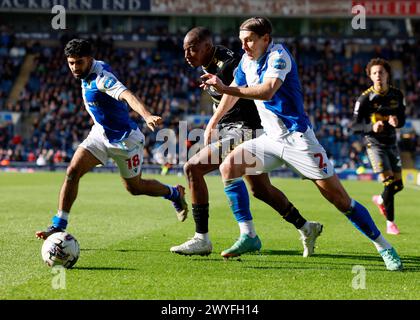 Blackburn Rovers' Dilan Markanday and Southampton's Kamaldeen Sulemana ...