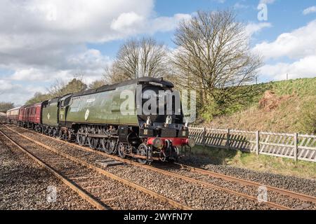 Tangmere steam locomotive passing through Long Preston on 2nd September ...