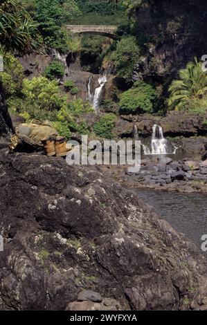 Maui, Hawaii, U.S.A. - Seven Sacred Pools, Ohe'o Gulch, south of Hana ...