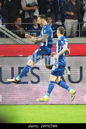 Marcel Franke (Karlsruher SC, #28). 2. Bundesliga, FC Schalke 04 ...