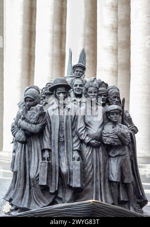 monument in tribute to migrants by Canadian artist-sculptor Timothy ...