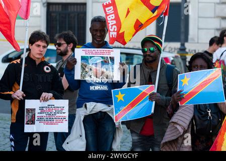 Demo of the Free African Movement to denounce the genocide in Congo in ...