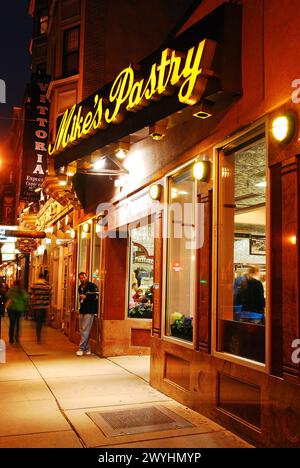 Mike's Pastry in Boston's Italian North End serves cannoli and assorted ...