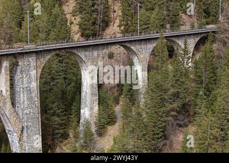 Panoramatic views of Wiesen Viaduct from south view point Stock Photo ...