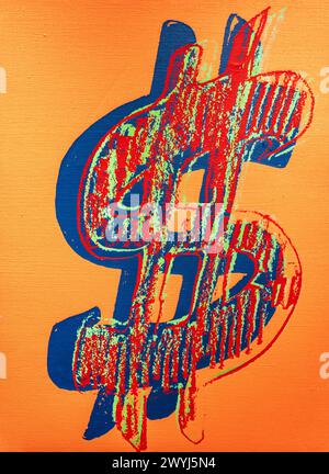 Andy Warhol 'Dollar Sign' on display during Press preview for summer ...