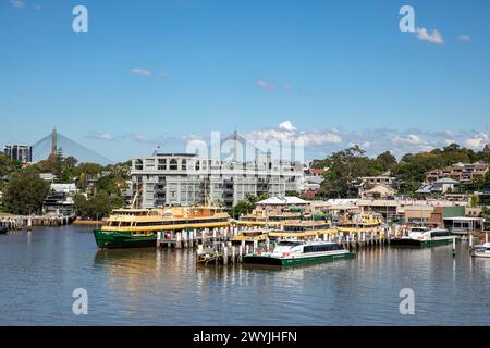 Balmain shipyard with Sydney Ferries vessels being maintained and ...