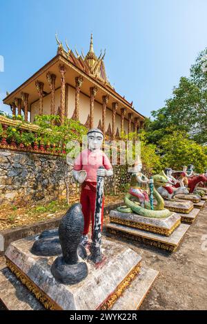 Cambodia, Kep province, Kep searesort, Sakmut Rangsey Buddhist pagoda ...