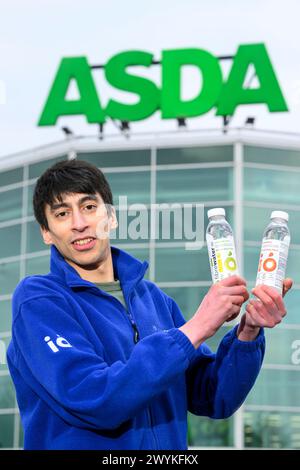 Pictured: Mohsin Laginaf, Co-Founder of IO Fibrewater and Asda Alloa ...