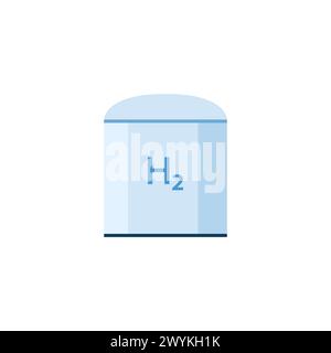 Hydrogen safety storage tank. Hydrogen production process, eco natural ...