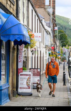 Innerleithen High Street, Scottish Borders, Scotland Stock Photo - Alamy