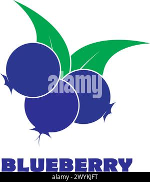 Blueberry logo vector template icon illustration design Stock Vector ...