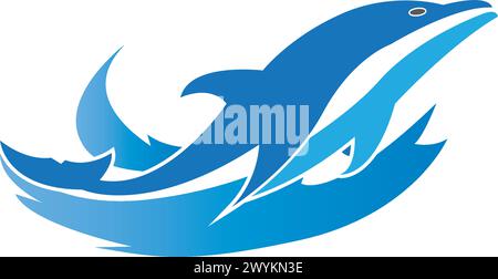 simple dolphin logo vector icon illustration design Stock Vector Image ...