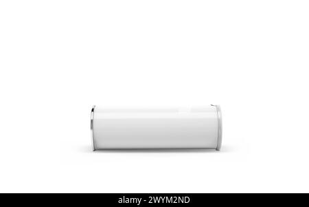 Plastic Cylindrical Cardboard Container Mockup Isolated Background. 3D ...