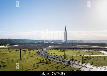 Morocco. Rabat. Mohammed VI Tower. The tallest tower in Morocco ...