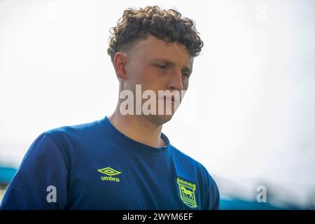 Nathan Broadhead of Ipswich Town is seen before the Sky Bet ...