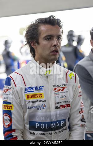 The Audi R8 LMS GT3 of Saintéloc Racing (#2) is seen racing during the ...