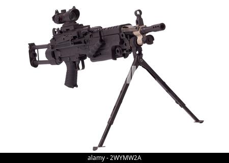 M249 "Para" light machine gun SAW (Squad Automatic Weapon) black ...