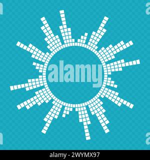 Equalizer effect record icon. Simple illustration of equalizer effect ...