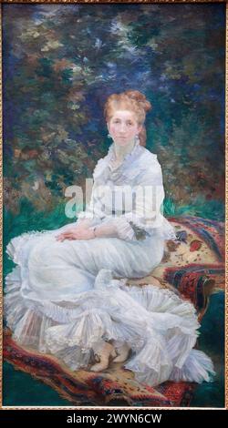 "La Dame en blanc", 1885, Marie Bracquemond (1840-1916), Musée d'Orsay, Paris, France, Europe ...