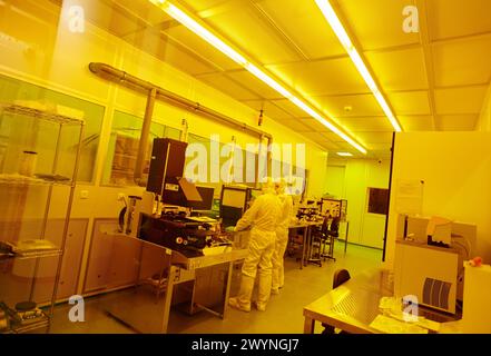 EVG mask aligner. Photolithography Room. Cleanroom. Nanotechnology ...