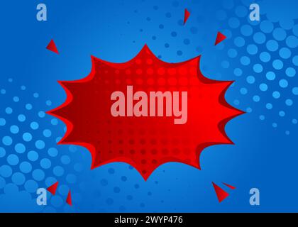 Cartoon Cool Backgrounds, comic book backdrop. Retro vector comics pop ...