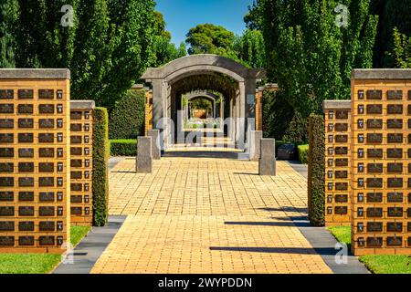 Landscapes in Springvale Botanical Cemetery, Melbourne, Australia Stock ...