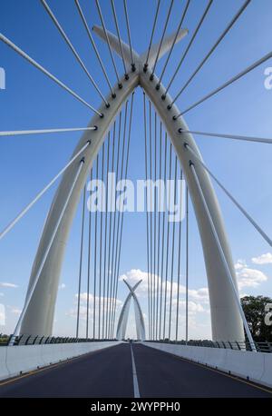The Okavango River Bridge, also known as the Mohembo Bridge near ...