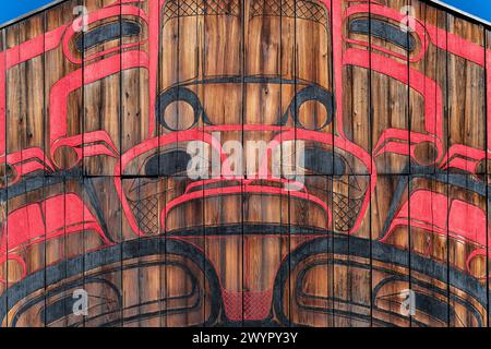 Long houses of Gitxsan First Nations, Ksan historical village, Old ...